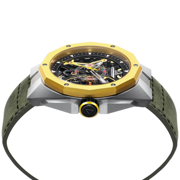 APACHE SKELETON | YELLOW OLIVE | Astronic Watches